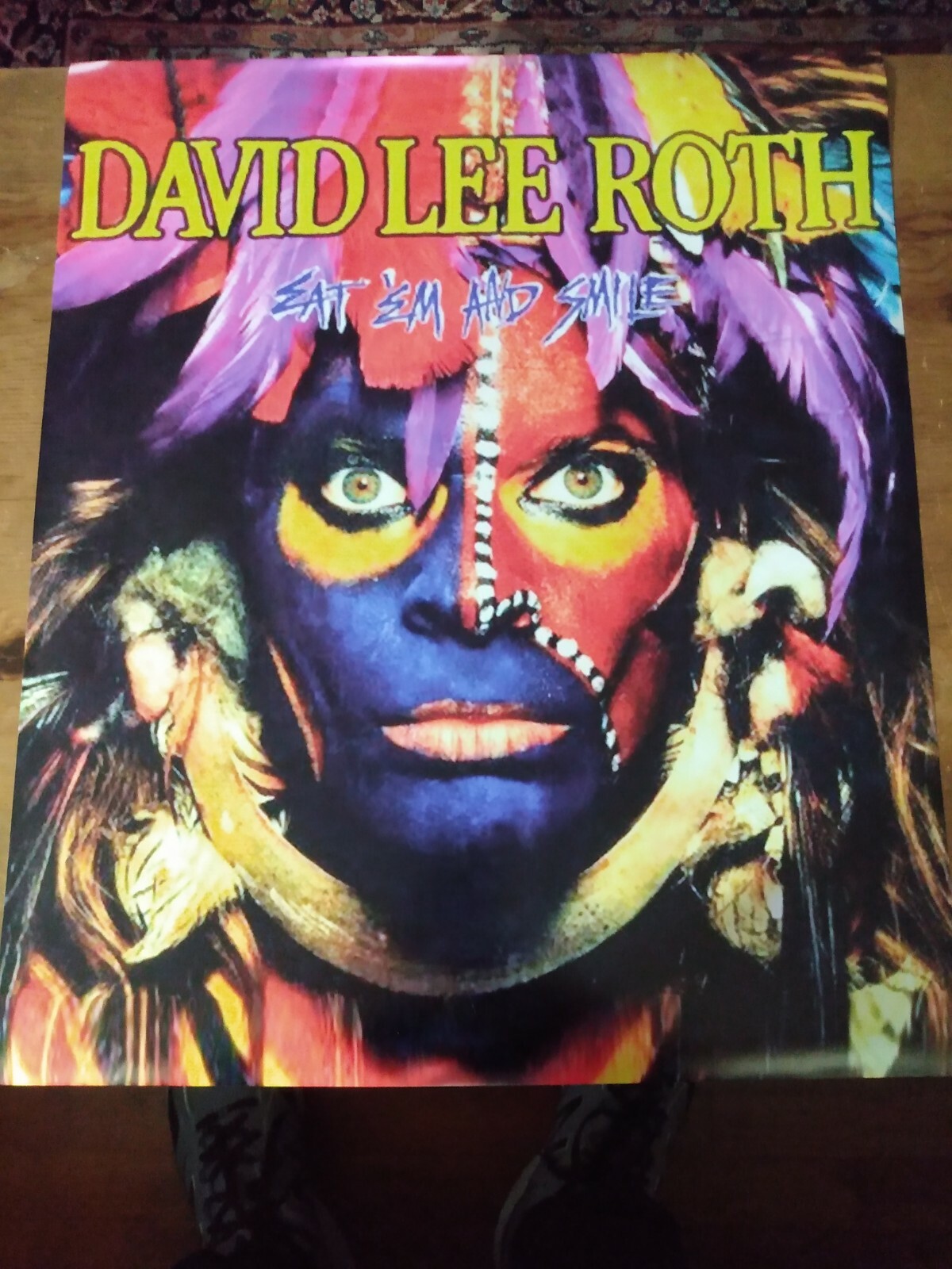 THREE COOL VAN HALEN DAVID LEE ROTH RARE COLORFUL POSTERS MINT WOW ...