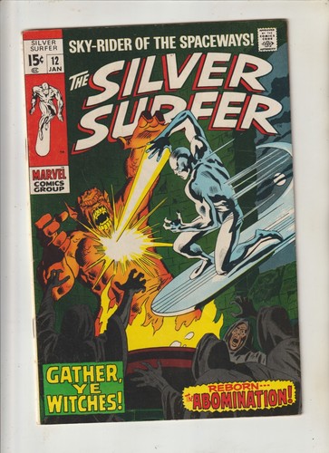 The Silver Surfer # 12 NM 1970 15c Abomination🛻 | eBay