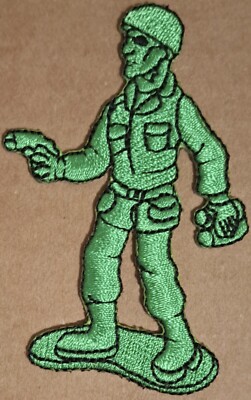 Toy Story Sarge Toy Soldier Green Army Man embroidered Iron on patch | eBay