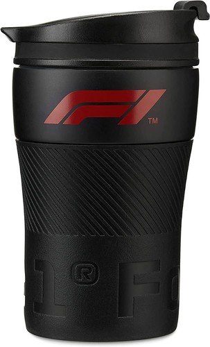 Formula 1 Official Tech Thermal Travel Logo Mug Black 250ml | eBay