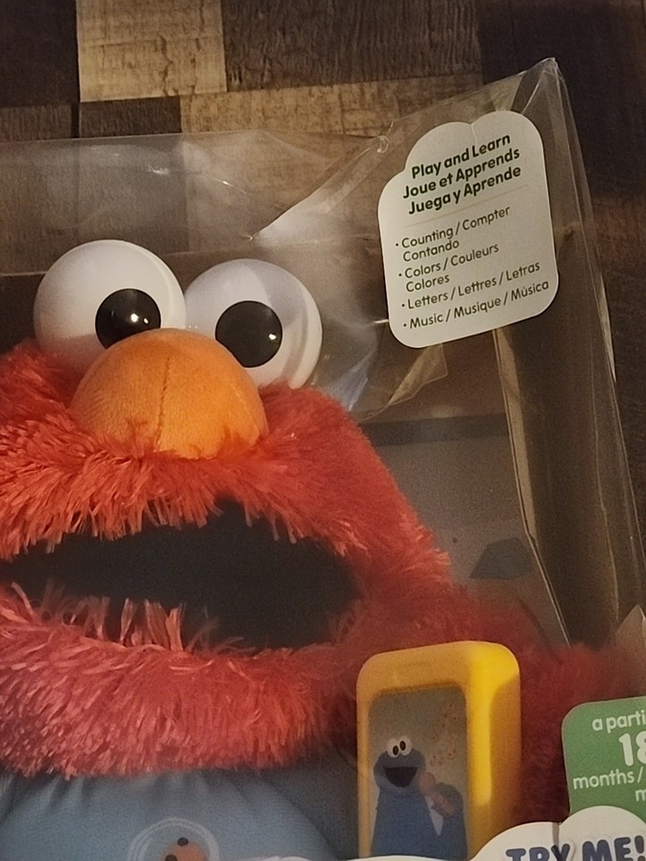 Sesame Street Play & Learn Learning Elmo Plush with Sound | eBay