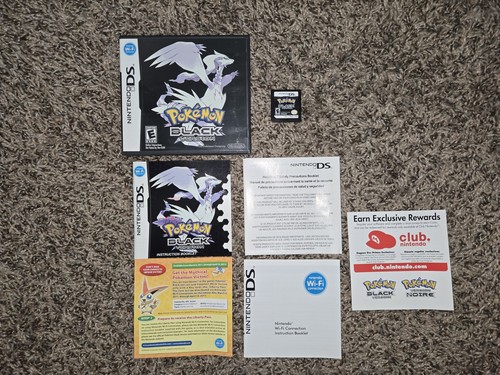 Pokemon Black Version Authentic Nintendo DS Complete In Box - All ...