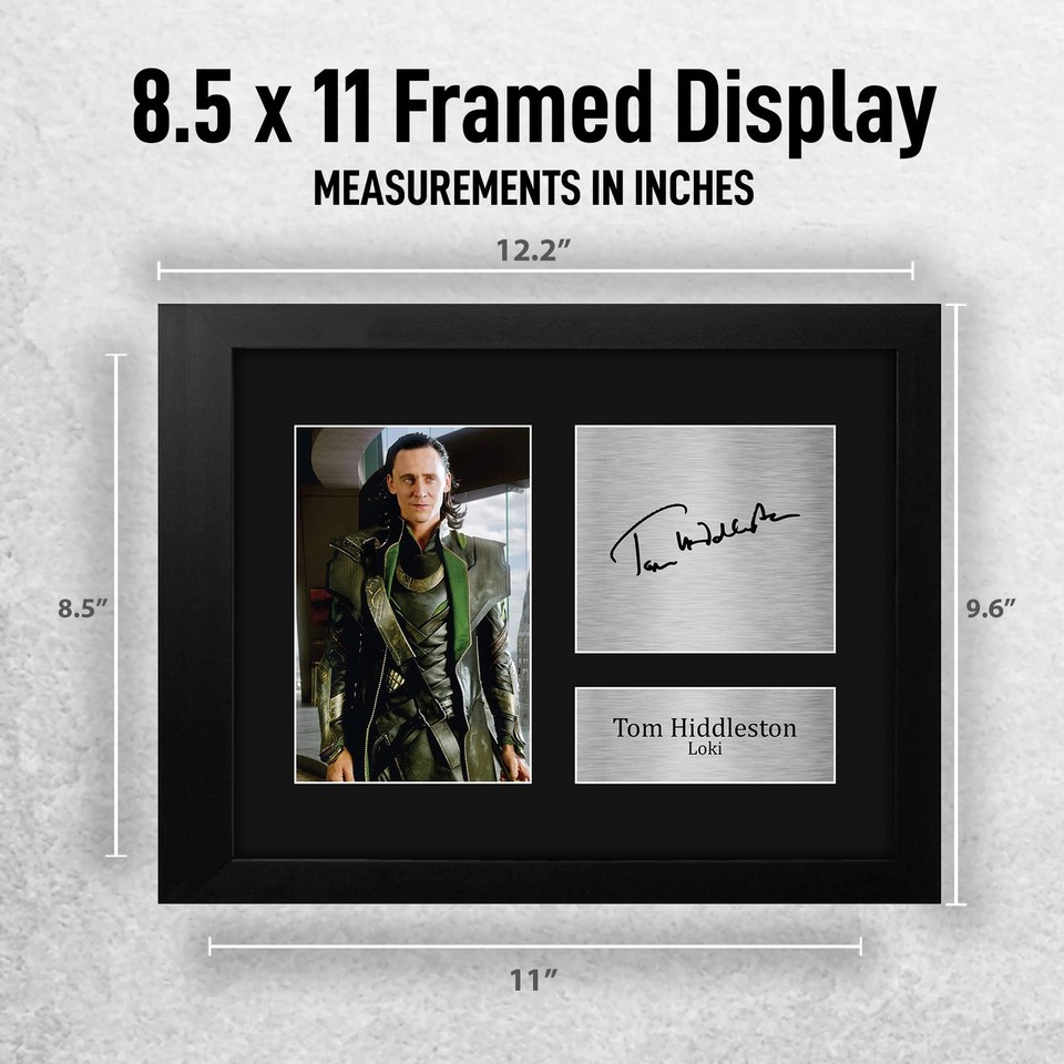 Tom Hiddleston Avengers Loki Gifts USL Framed Signed Printed Autograph ...