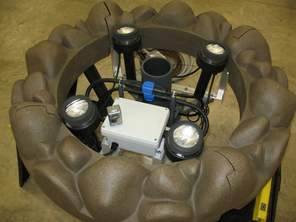 1 1/2HP Turtle Fountain Liberator Floating Lake and Pond Aerator w ...