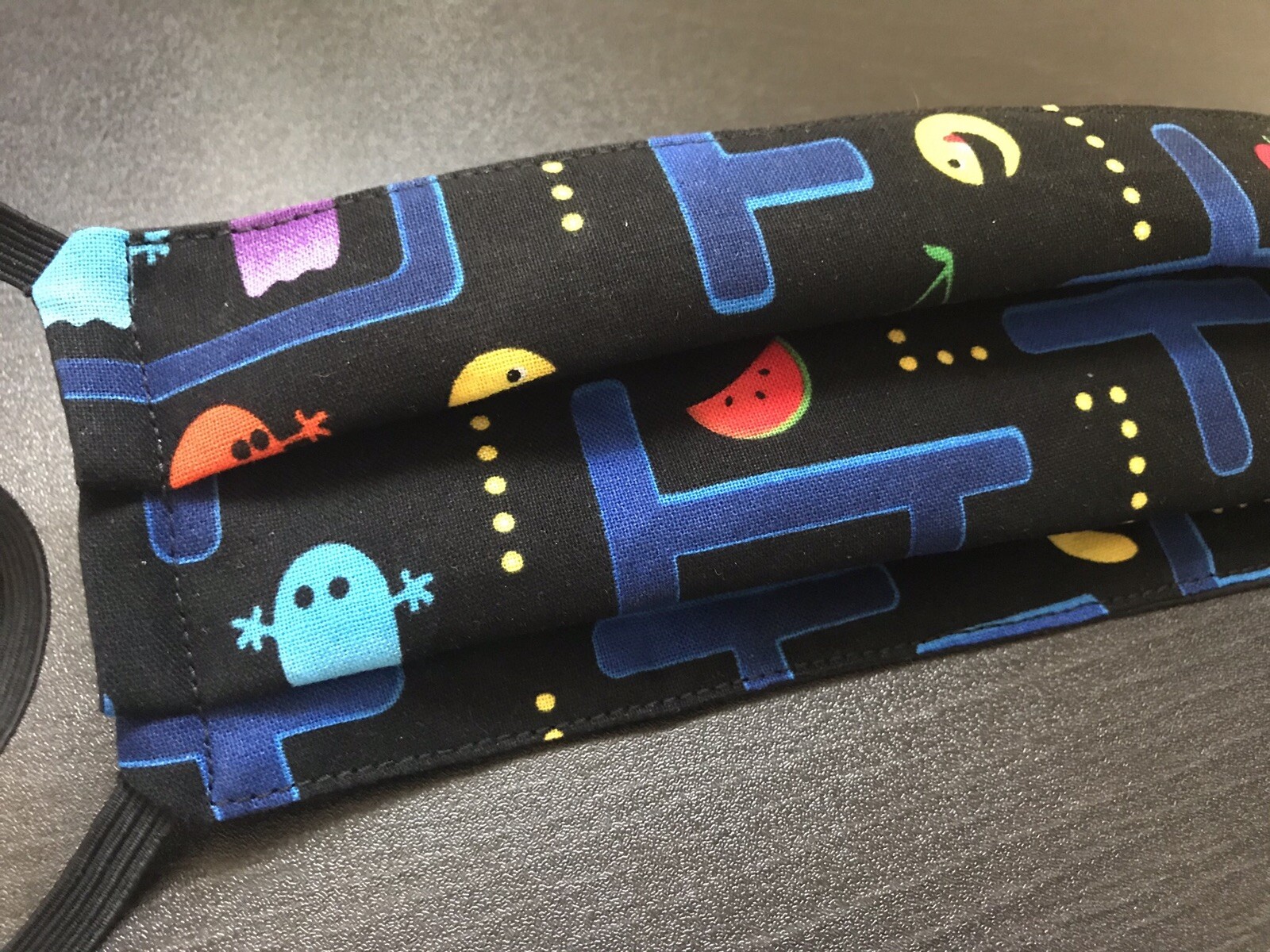 PAC-MAN HANDMADE TRIPLE LAYERS COTTON/POLYESTER MASK-WASHABLE (ADULT ...