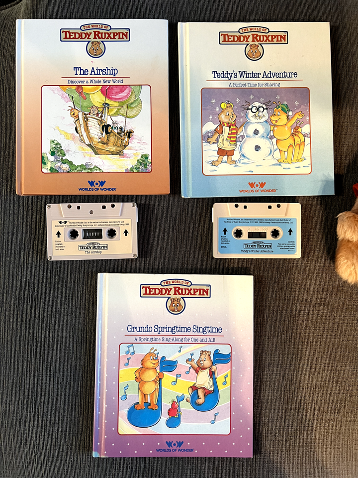 Teddy Ruxpin Bear 1984-1985 Original Vintage With 2 Cassette Tapes 3 ...