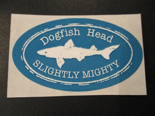 DOGFISH HEAD Slightly Mighty STICKER decal craft beer dog fish brewing ...