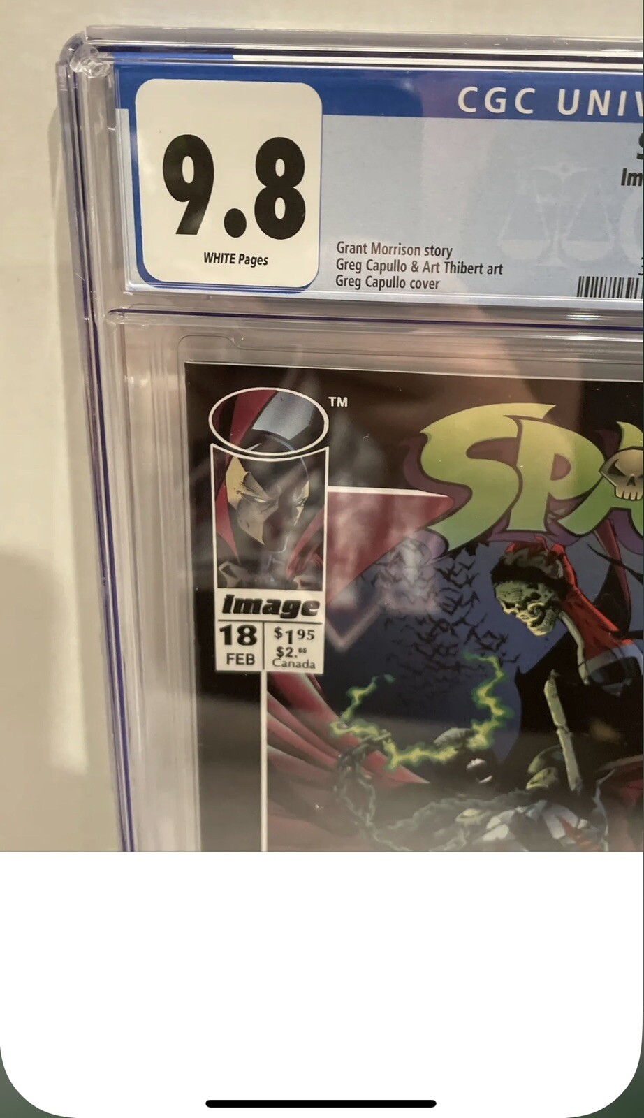 SPAWN #18 CGC 9.8 1994 ANTI-SPAWN REDEEMER Greg Capullo Hot | eBay