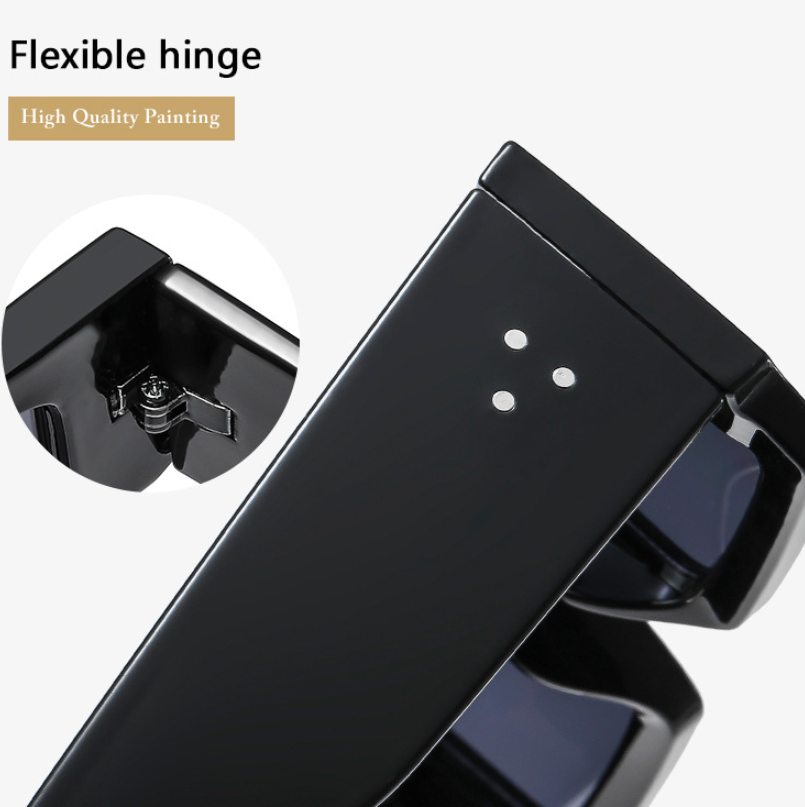 Men Women Square Outdoor Sunglasses Driving Wide Leg Shade Fashion ...