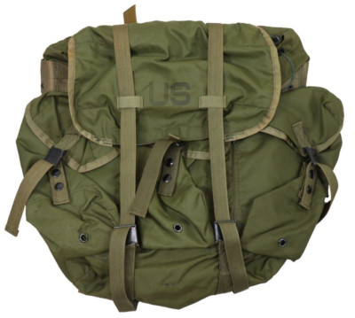US Military ALICE LARGE Pack Only Combat Nylon Backpack Rucksack LCI OD ...