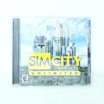 SimCity 3000 Unlimited Sim City Windows PC CD-ROM Computer Simulation ...