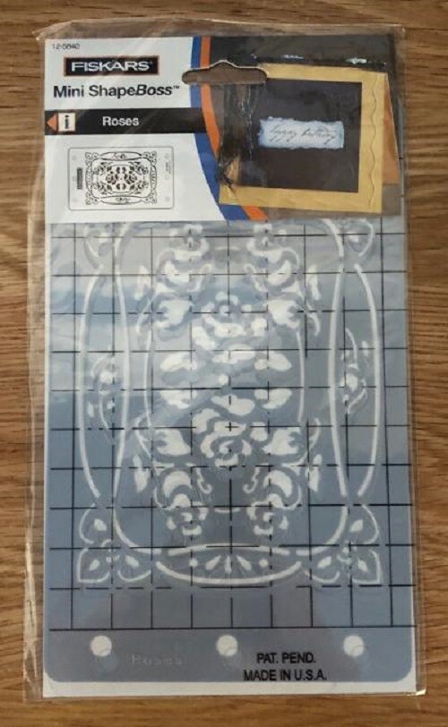Fiskars Mini ShapeBoss Embossing Stencil Set New Old Stock | eBay