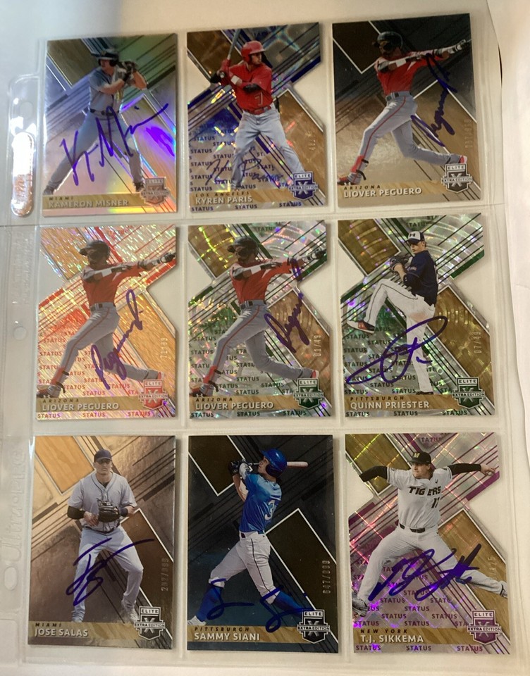 2019 PANINI ELITE EXTRA SIGNED AUTOGRAPHED BASEBALL CARDS | eBay