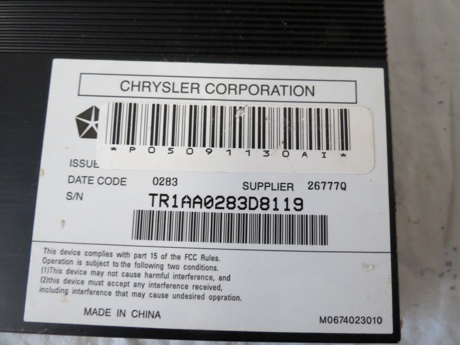 14 15 16 17 Dodge Ram 1500 2500 3500 Audio Stereo System Module ...