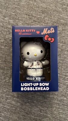 Hello Kitty Light Up Bow Bobblehead Lmtd Edition - New York Mets 5/26 ...