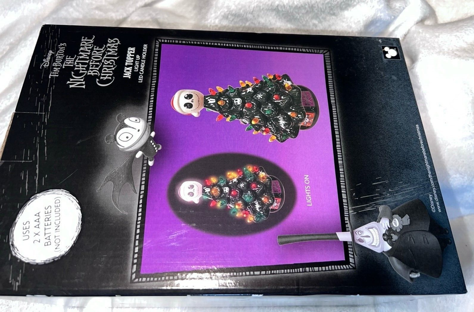 Nightmare Before Christmas Jack Topper Led Candle Light Holder 11” | eBay