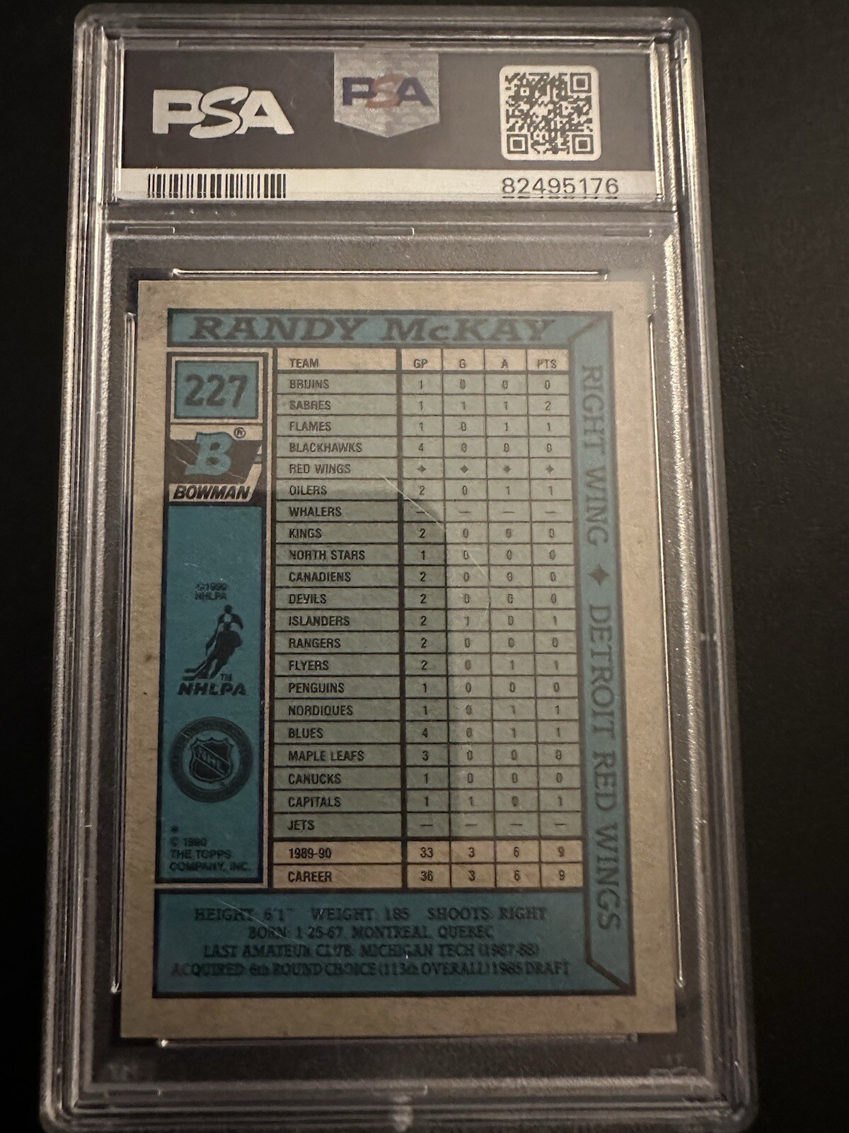 1990-91 Bowman - Randy McKay #227 (RC) for sale online | eBay