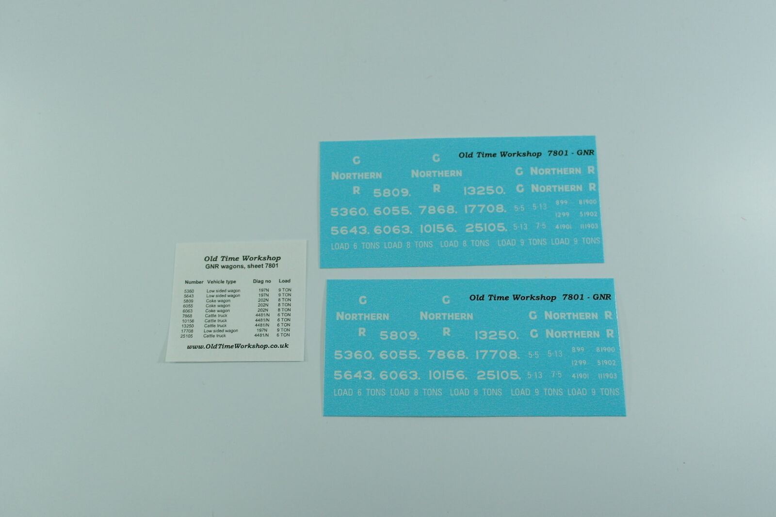 Great Northern early wagon lettering Pre 1898 OTW decals 7801 | eBay