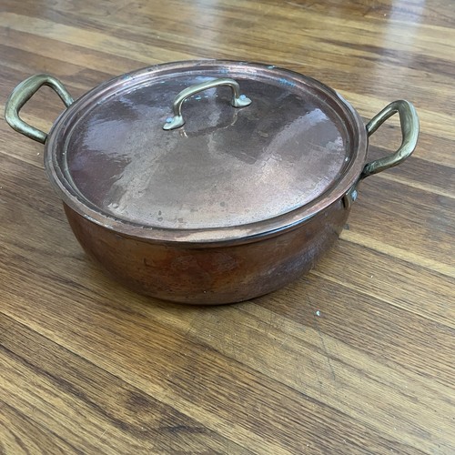 Ruffoni Hammered Copper Braiser with Lid Vintage 11” x 4” | eBay