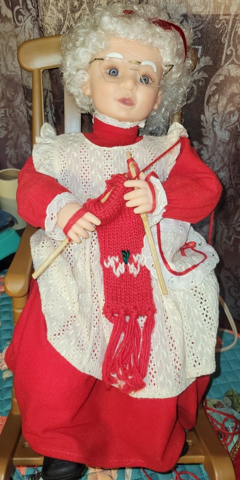 Santa's Best 1993 Animated Mrs. Santa Claus With Kitten christmas ...