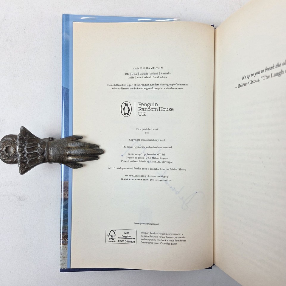 Deborah Levy / HOT MILK Signed 1st Edition 2016 | eBay