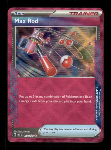 Pokemon SV: Prismatic Evolutions #116/131 Max Rod | eBay