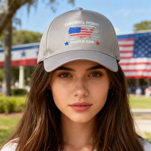 Turning Point Charlie Kirk USA Flag Map Patriotic Baseball Cap Dad Hat ...