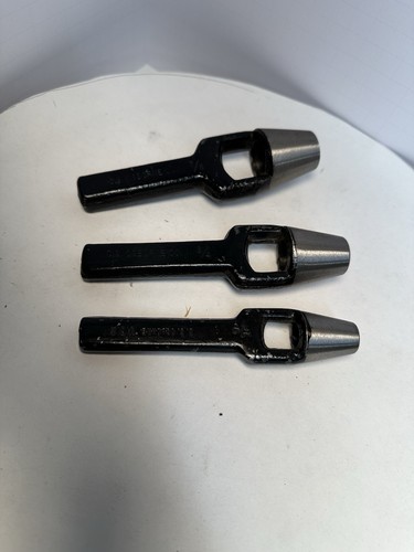 K-14 7 Pc CS Osborne 149 Arch Punch Set Round Circular Leather Rubber ...