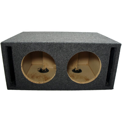 Car Audio Dual 8" SPL Bass Subwoofer Labyrinth Vent Sub Box Stereo ...