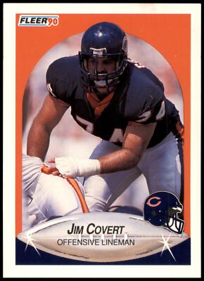 Jim Covert #290 1990 Fleer black line above text on back | eBay