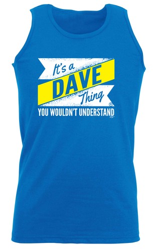 Dave V2 Surname Thing Funny Gift Novelty Tank Top Vest Singlet Gifts ...