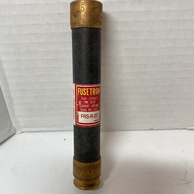 BUSSMANN-FUSETRON FRS-R-25 25A Dual Element, Time Delay Fuse | eBay
