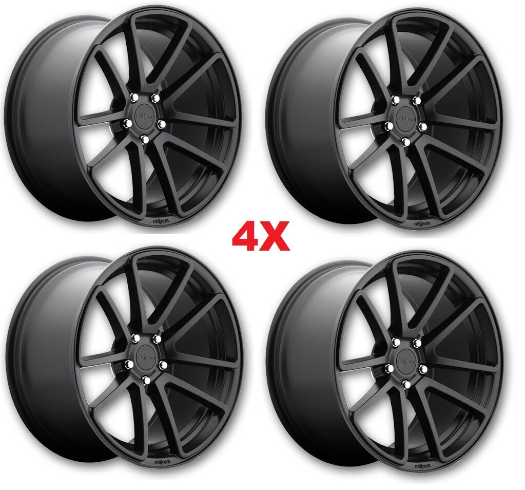 19 ROTIFORM BLACK WHEELS RIMS ARTEON ATLAS BEETLE CC TIGUAN PASSAT GOLF ...