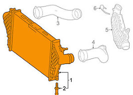 NEW MERCEDES BENZ GL X166 INTERCOOLER RADIATOR A0995002800 OEM | eBay