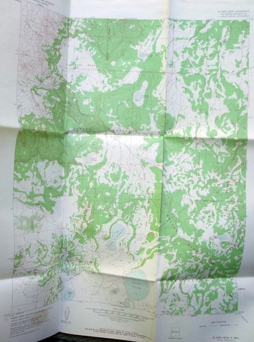 New Mexico USGS Topo Map - El Dado Mesa Quadrangle, 1961 - NM ...