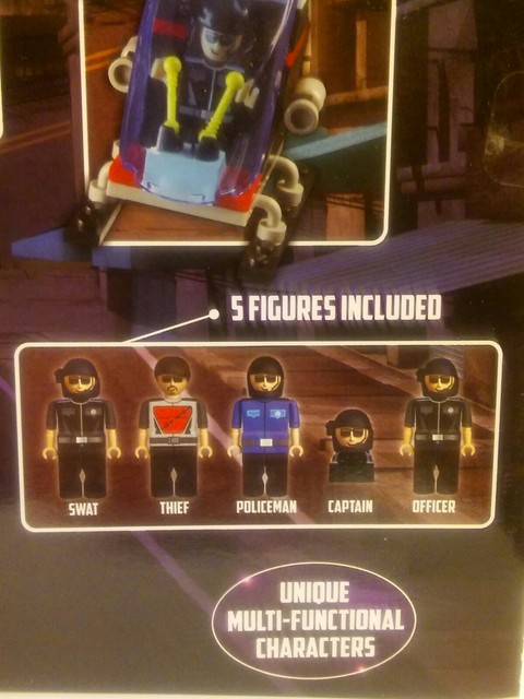 Block Tech 406 SWAT Squad Forces Blocks Thief Policeman Captain Officer ...