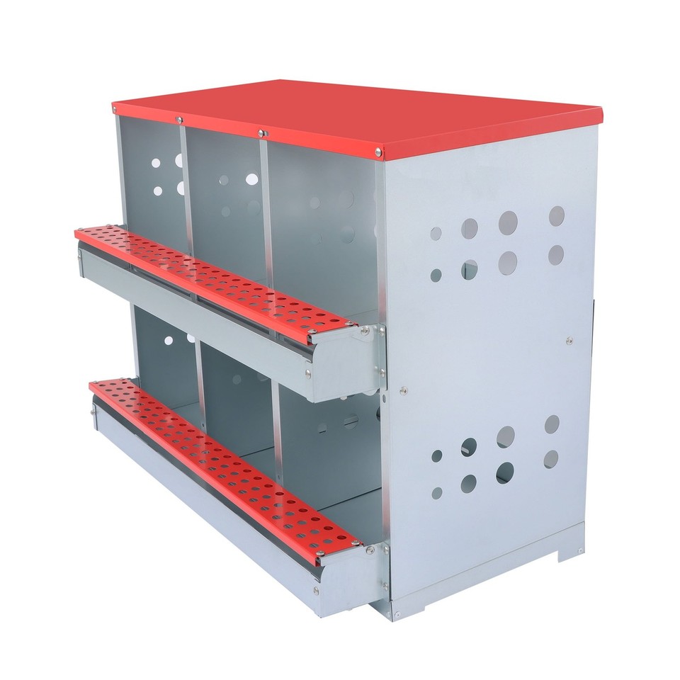 Labwork Chicken Nest Box 6 Hole Nest Box Chicken-Easy Egg Collection ...