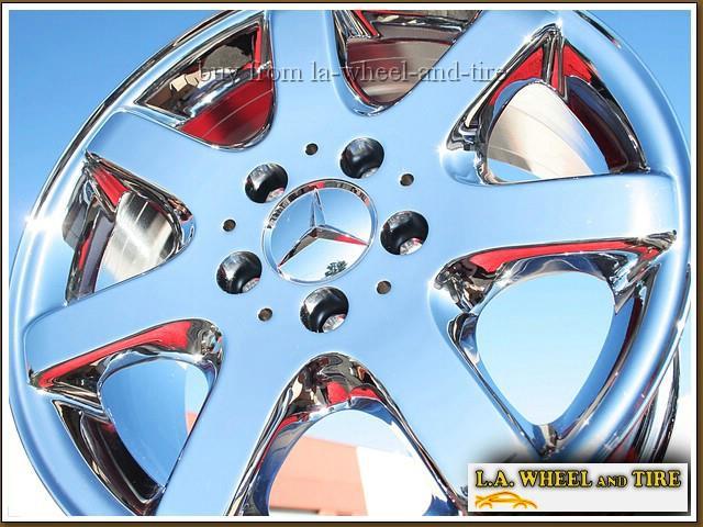 EXCHANGE SET OF 4 CHROME 16" MERCEDES BENZ SLK230 SLK320 OEM WHEELS ...