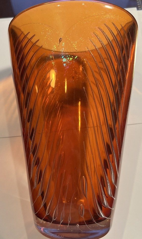 Milropa David Huchthausen signed Art Glass vase 1979 | eBay