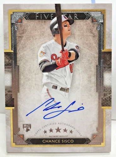 Chance Sisco 2018 Topps Five Star RC on-card Autograph Auto SP ...