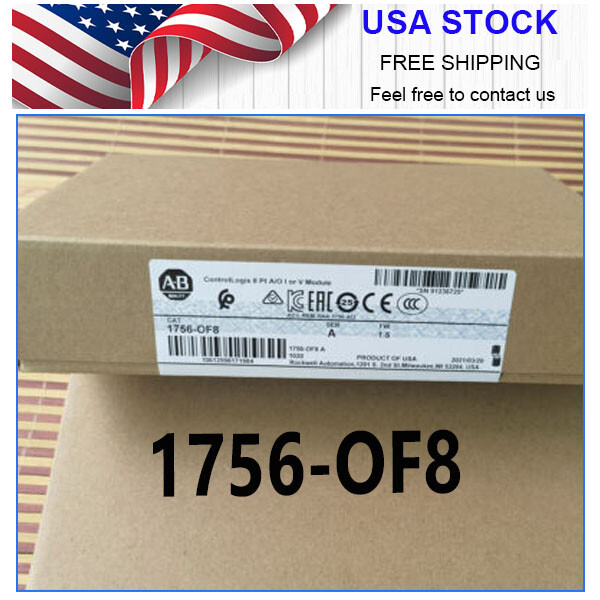 NEW Sealed Allen Bradley 1756-OF8 ControlLogix 8 Point Analog Output ...