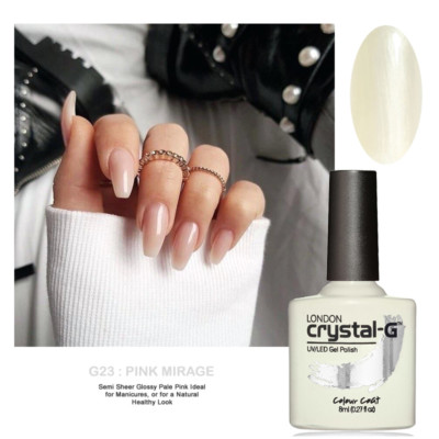 Crystal-G CGLG23 PINK MIRAGE Classic Hybrid UV LED Soak Off Gel Nail ...