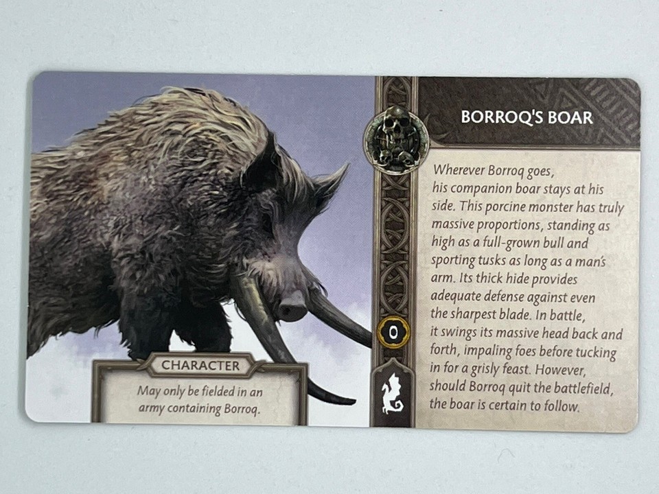 FORGEFIRE Free Folk BORROQ’S BOAR (S04) Card - A Song Of Ice & Fire ...