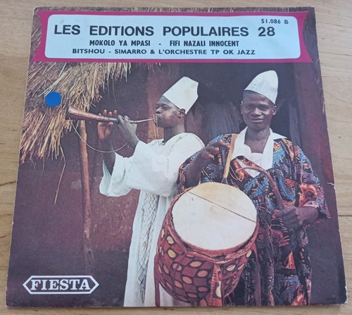 BITSHOU SIMARRO & L'ORCHESTRE TP OK JAZZ 45t 7" ORIGINAL FRANCE 1971 ...