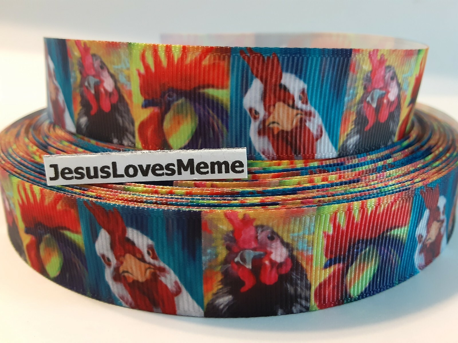 Grosgrain Ribbon Roosters Chickens Feathers Chicken Coop Rooster Combs ...