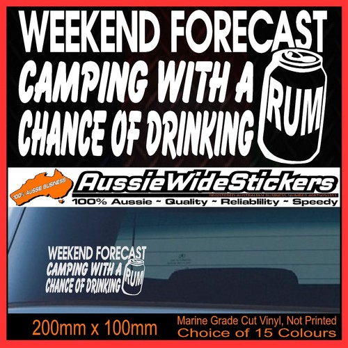 Funny Aussie Car 4x4 Sticker For Bundy Bundaberg Rum 200mm BNS ...