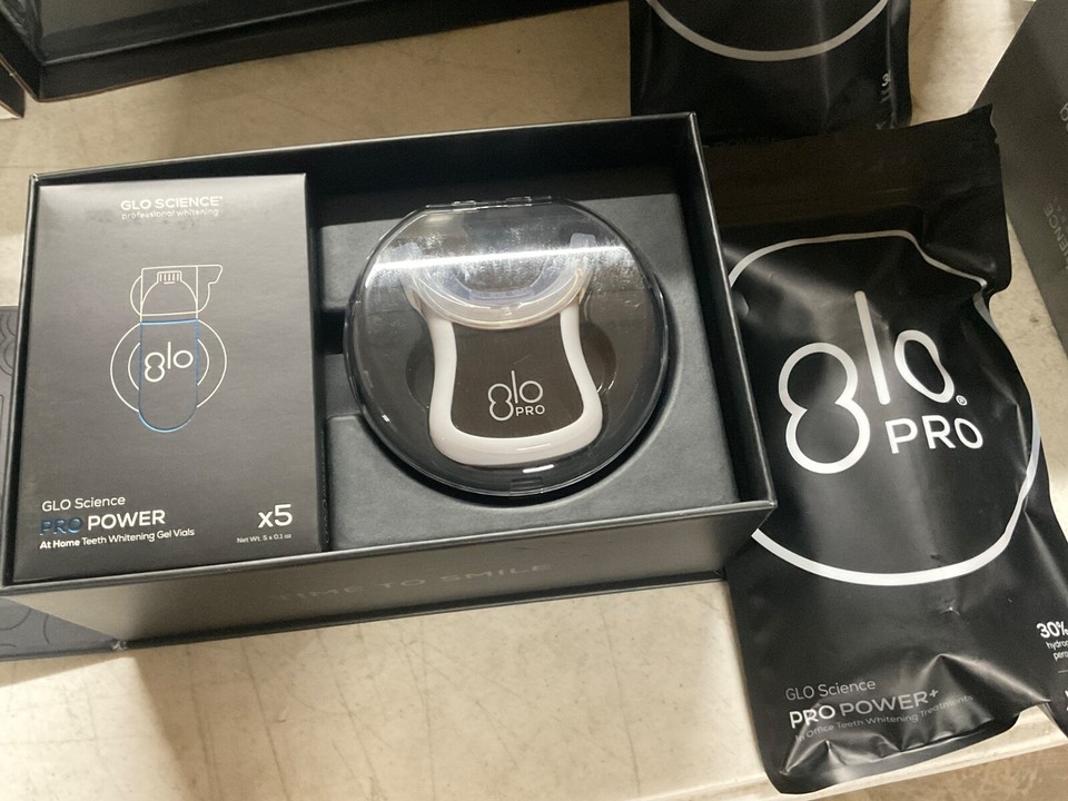 GLO SCIENCE PRO POWER WIRELESS TEETH WHITENING KIT W 5 Vials ...