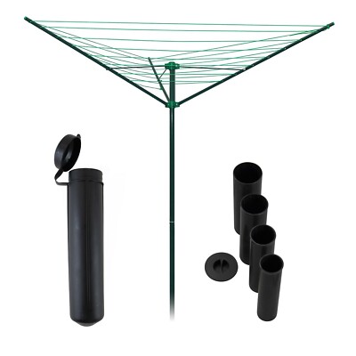 Strata Rotary Outdoor Drying Rack - 91 Feet Umbrella Clothesline ...