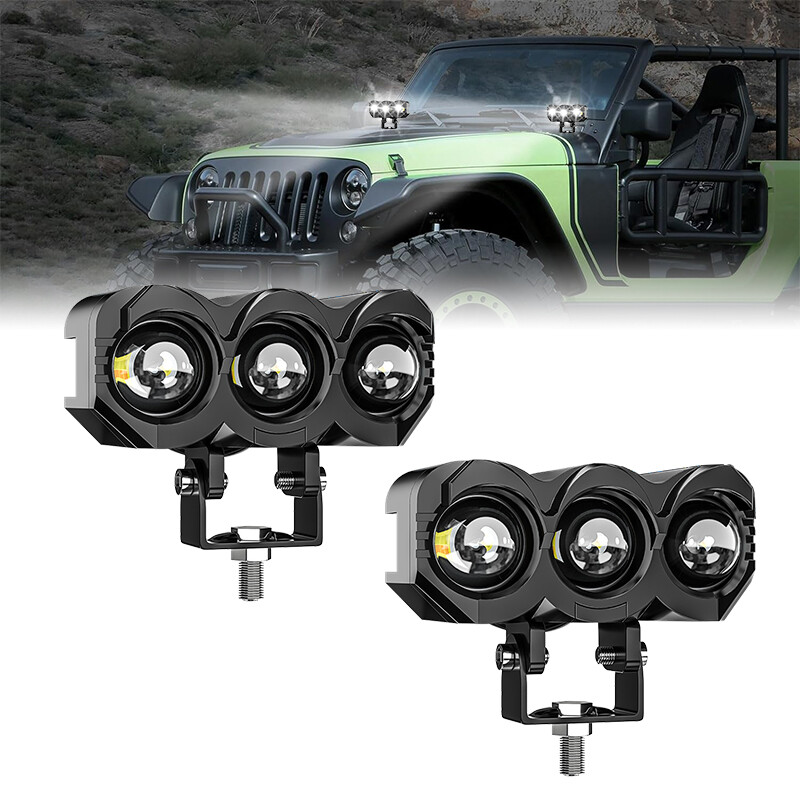 Spot 4Inch LED Work Light Bar Spot Pods Fog Offroad For Jeep ATV SUV ...