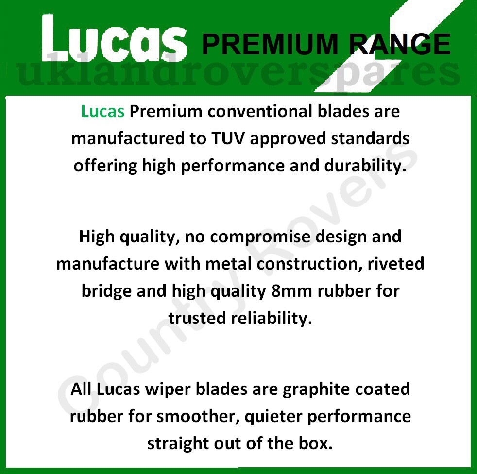 MG - MG3 HATCHBACK WIPER BLADES 2011 - 2023 LUCAS 22" 17" & QUALITY 14 ...